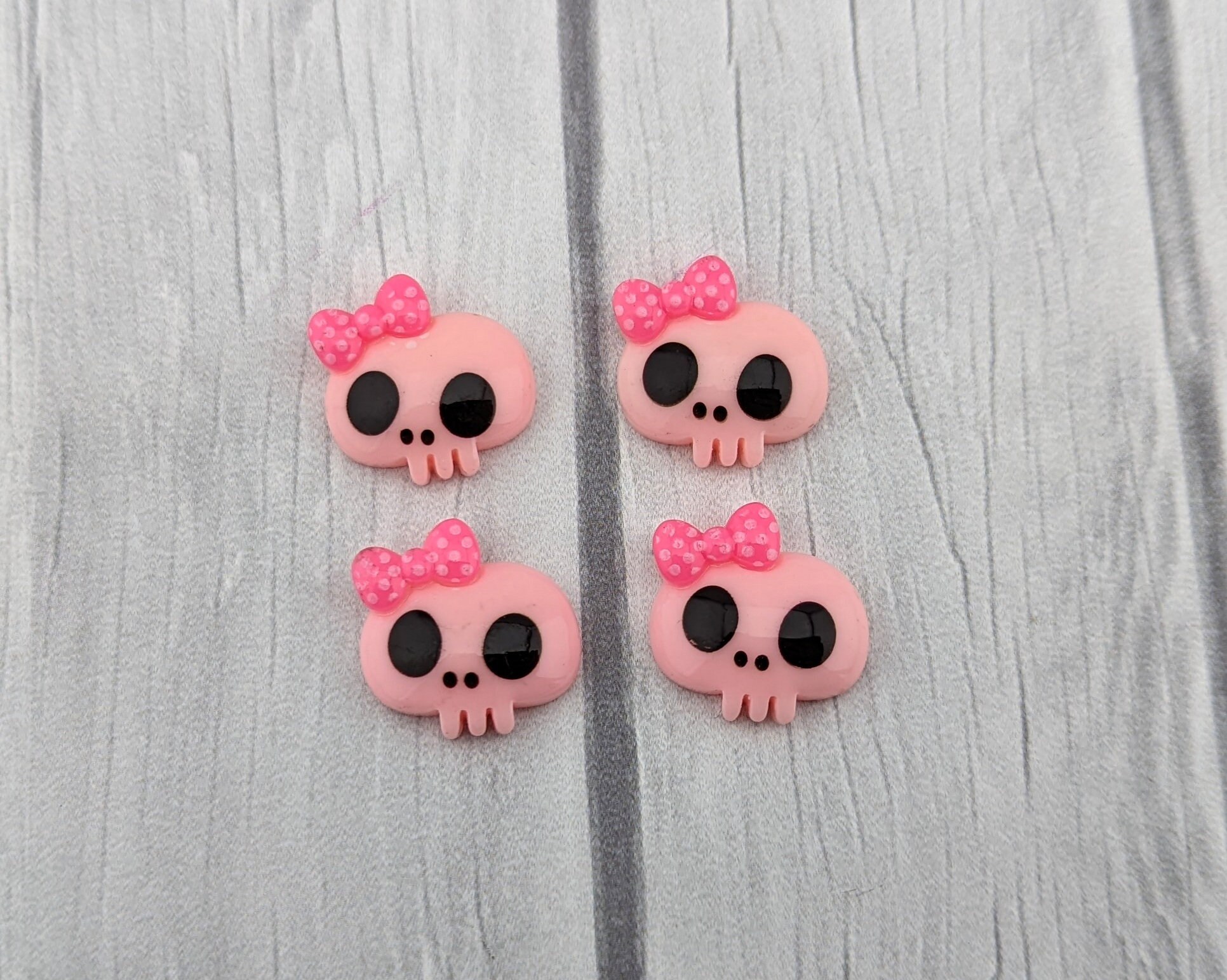 Pink Skulls With Bows