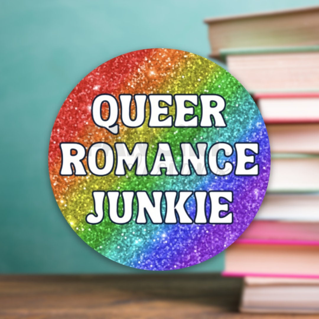 Queer Romance Junkie Sticker! Rainbow, Book Lover, Pride - Etsy