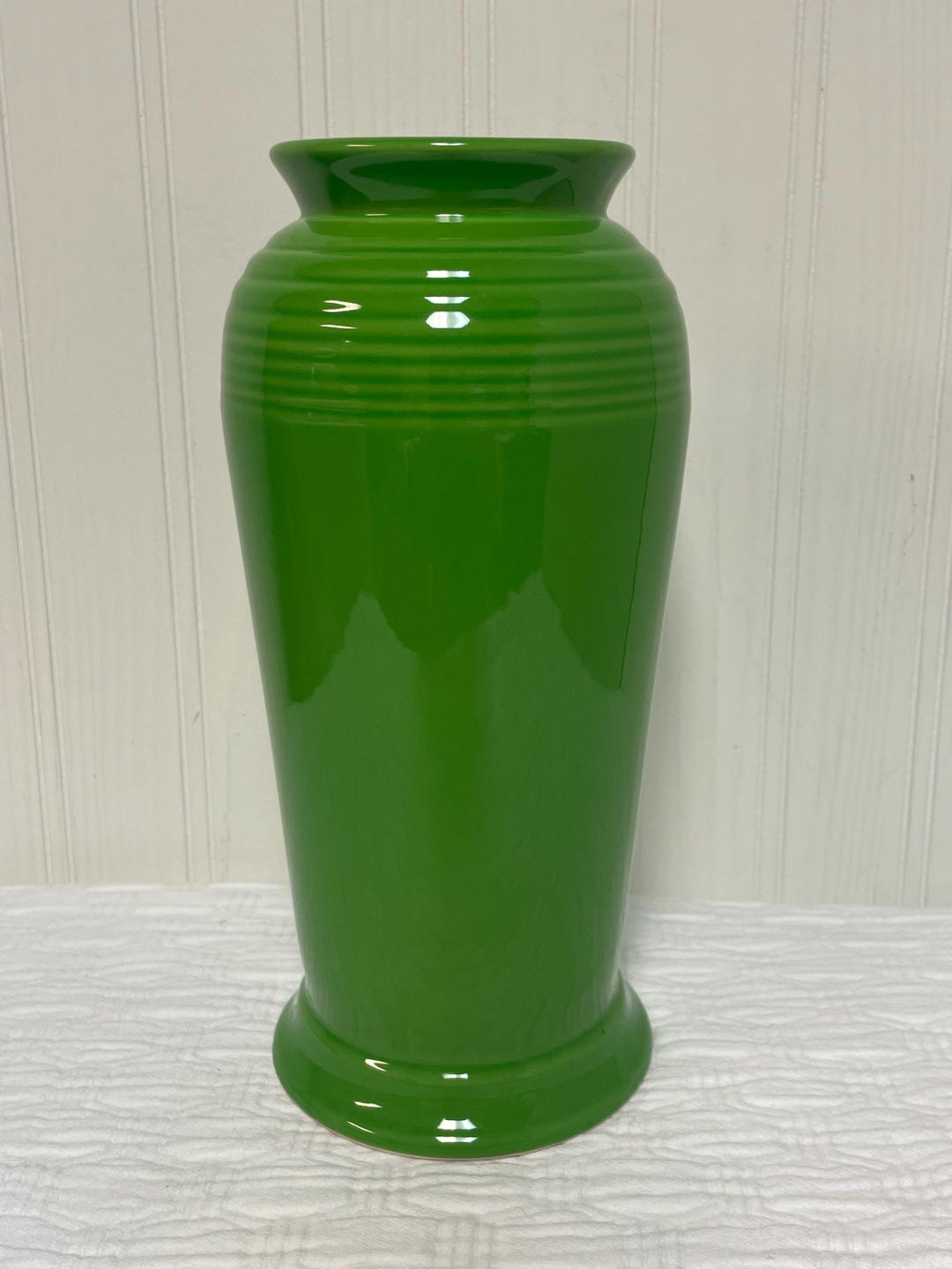 Fiesta Ware Shamrock Green Retired Monarch Vase Fiestaware Post 1986 - Etsy