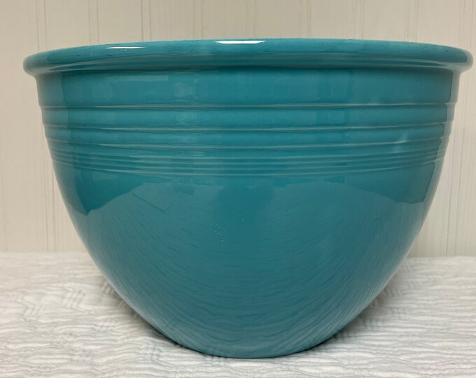 Vintage Fiesta Ware Turquoise Blue #7 Mixing or Nesting Bowl Fiestaware ...