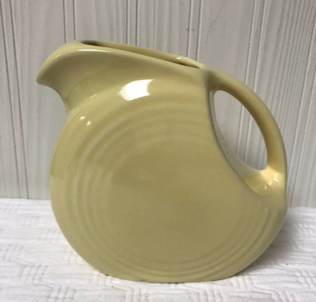Fiestaware Small Yellow Pitcher Fiesta Ware Retired Light Yellow Post ...