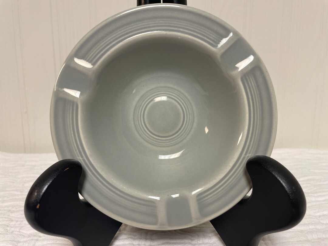 Vintage Fiesta Ware Ashtray - 1950’s Gray Fiestaware Ash Tray - Etsy