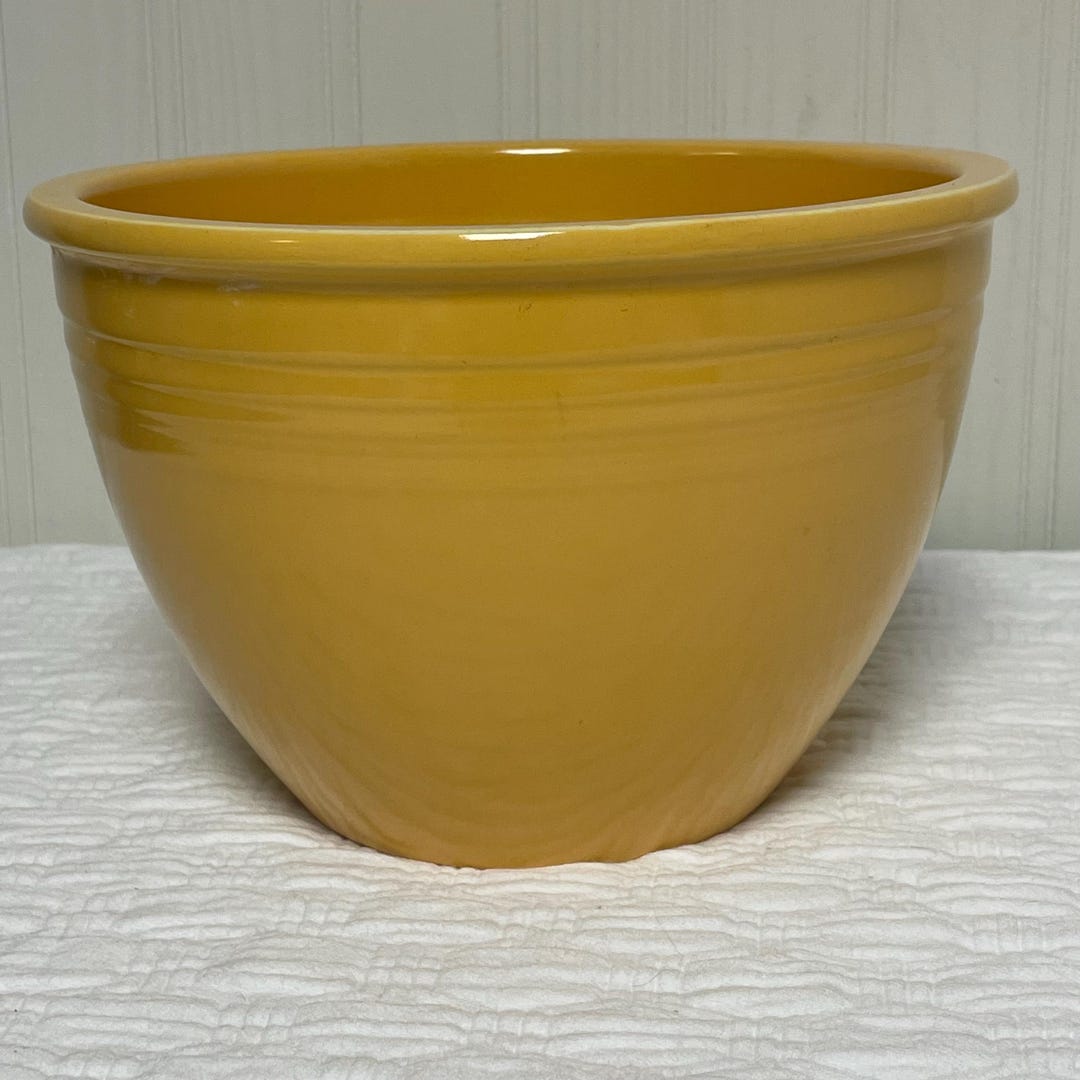 Vintage Fiesta Ware Yellow 4 Mixing or Nesting Bowl Fiestaware Old ...