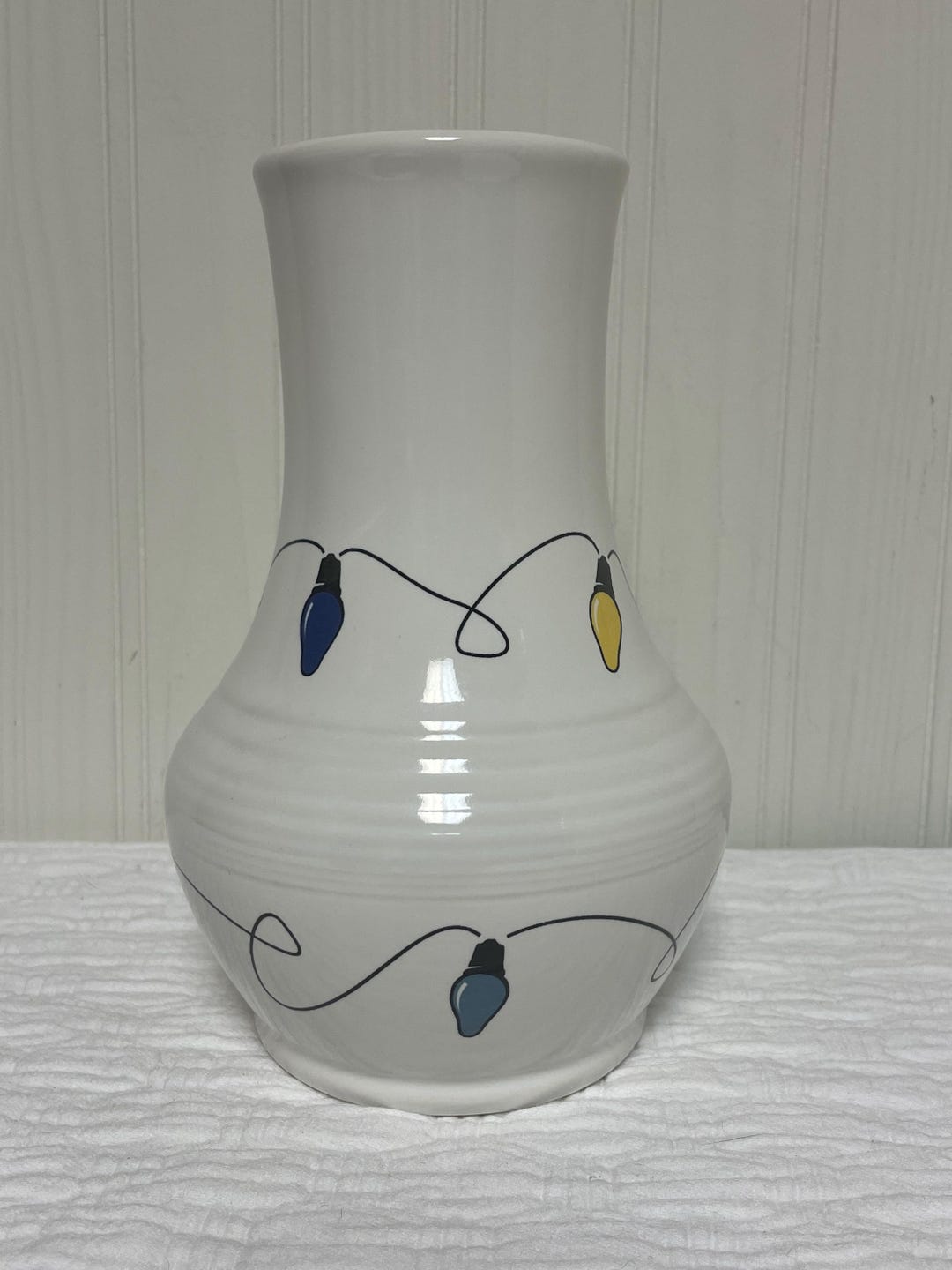 Fiesta Ware Retired String-o-lights Royalty Vase P86 Fiestaware Very ...