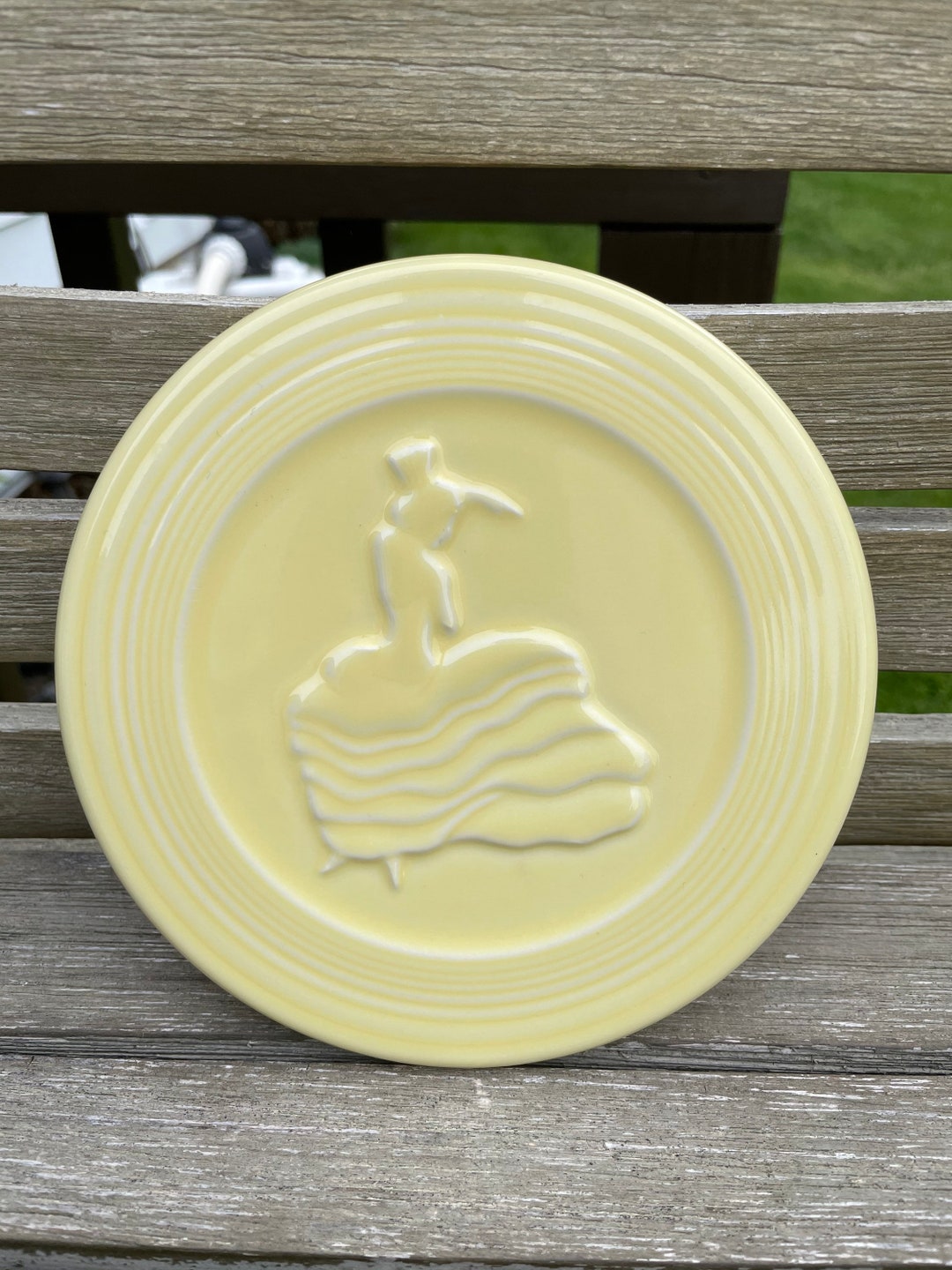 Fiestaware Light Yellow Dancing Lady Trivet Fiesta Ware Retired - Etsy