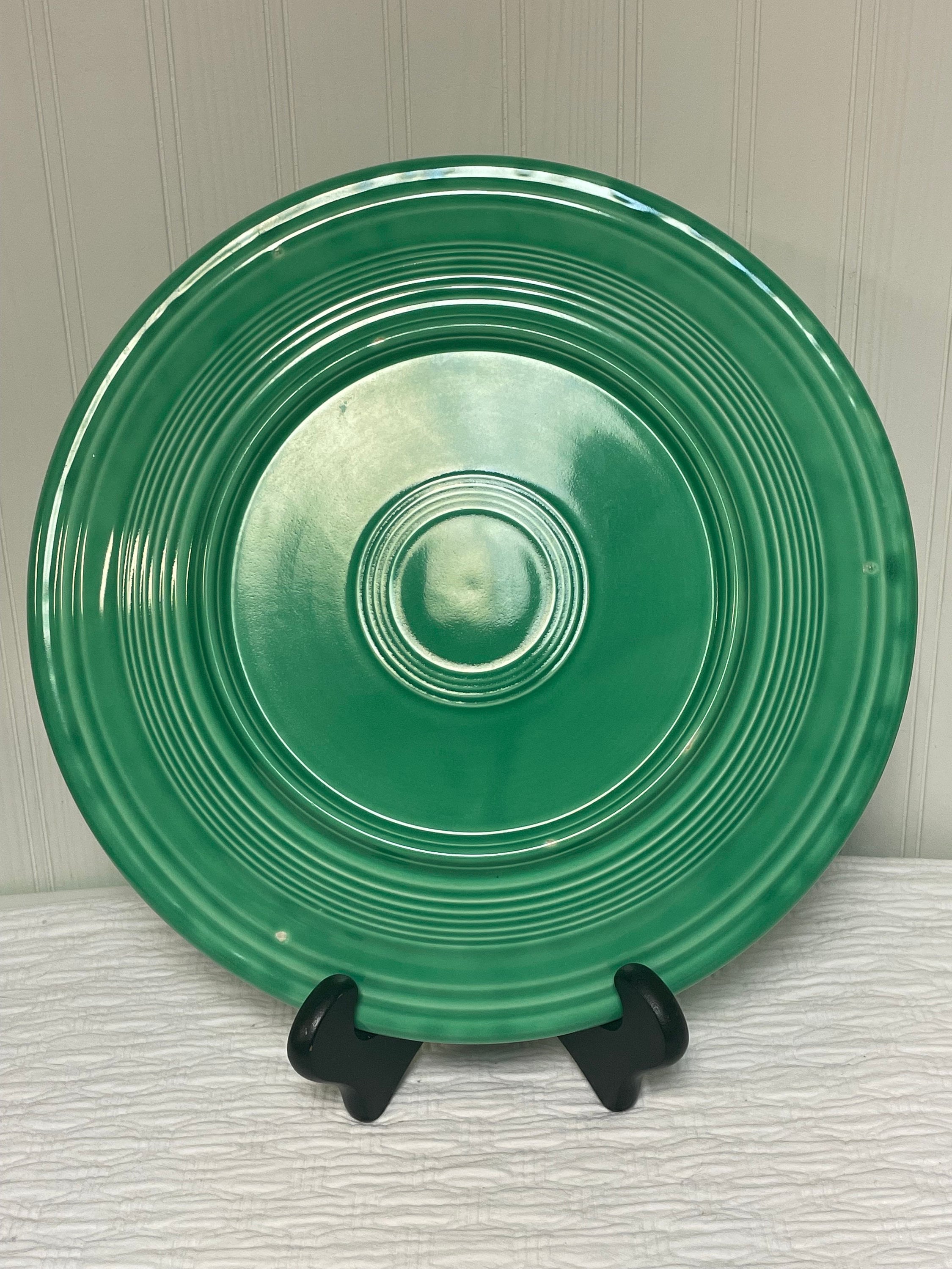 Vintage Fiestaware Original Green 15” Chop Plate or Platter Fiesta Ware ...