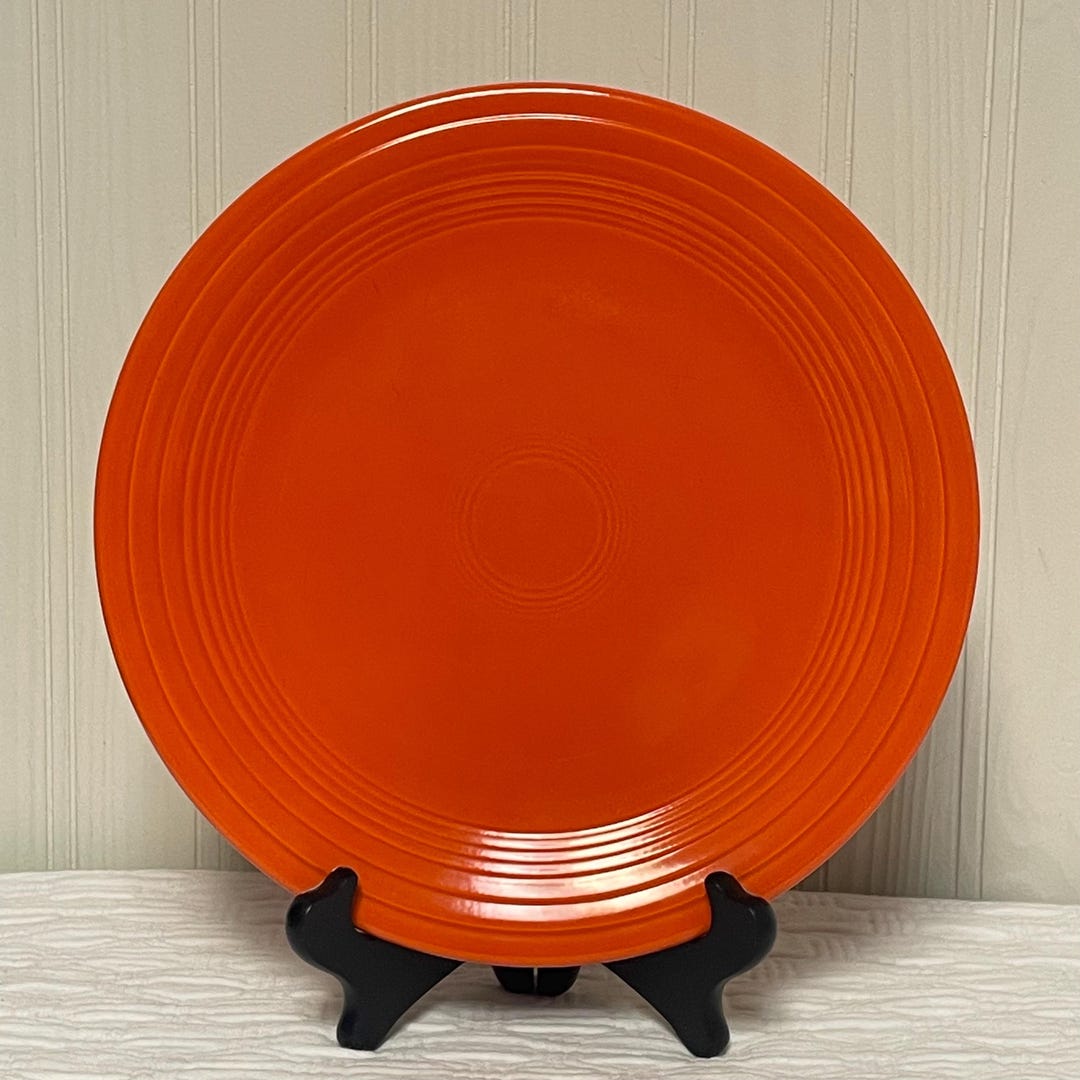 Vintage Fiestaware 9.5" Luncheon Plate Original “red” Fiesta Ware Early ...