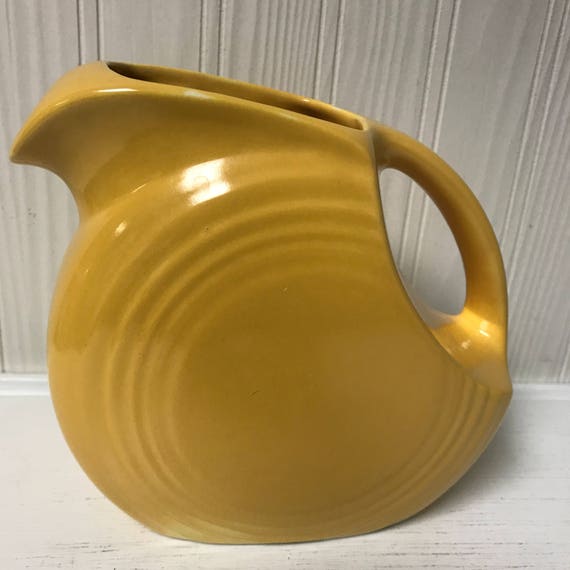 Home & Living Yellow Vintage Fiesta Ware Pitcher Drink & Barware ...