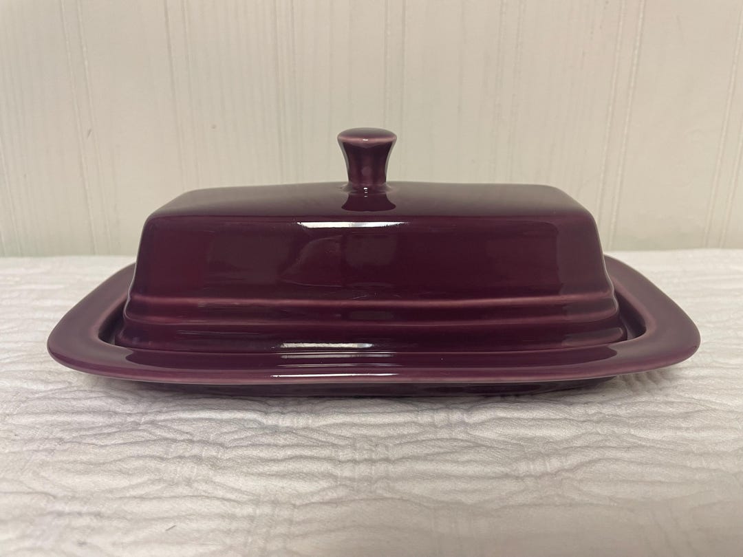Retired Fiesta Ware Heather Purple Small Butter Dish With Cover ...
