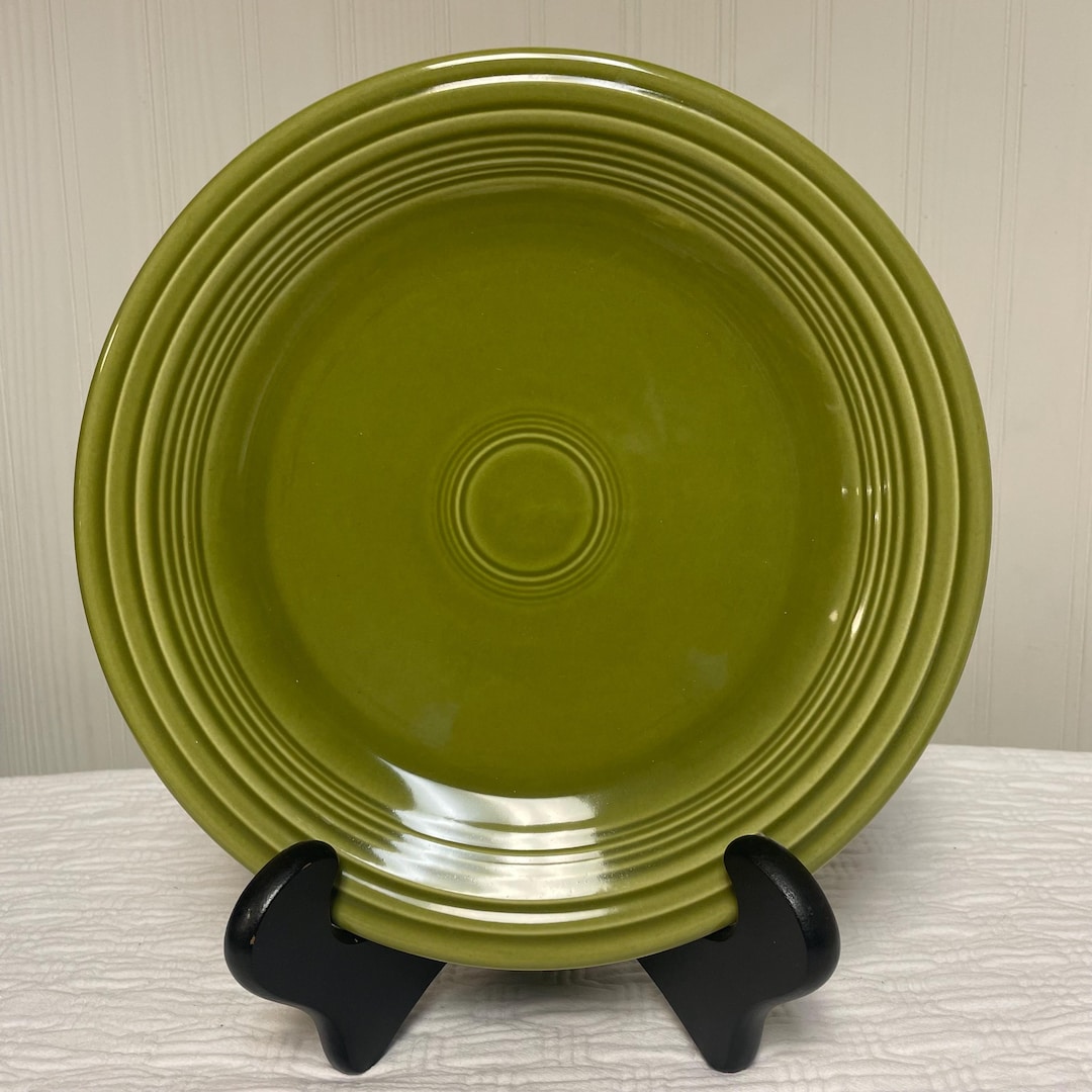 Vintage Fiesta Ware Turf Green Ironstone Fiestaware 10” Dinner Plate - Etsy