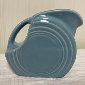 Fiesta Ware Retired Periwinkle Blue Mini Disk Pitcher or Creamer ...