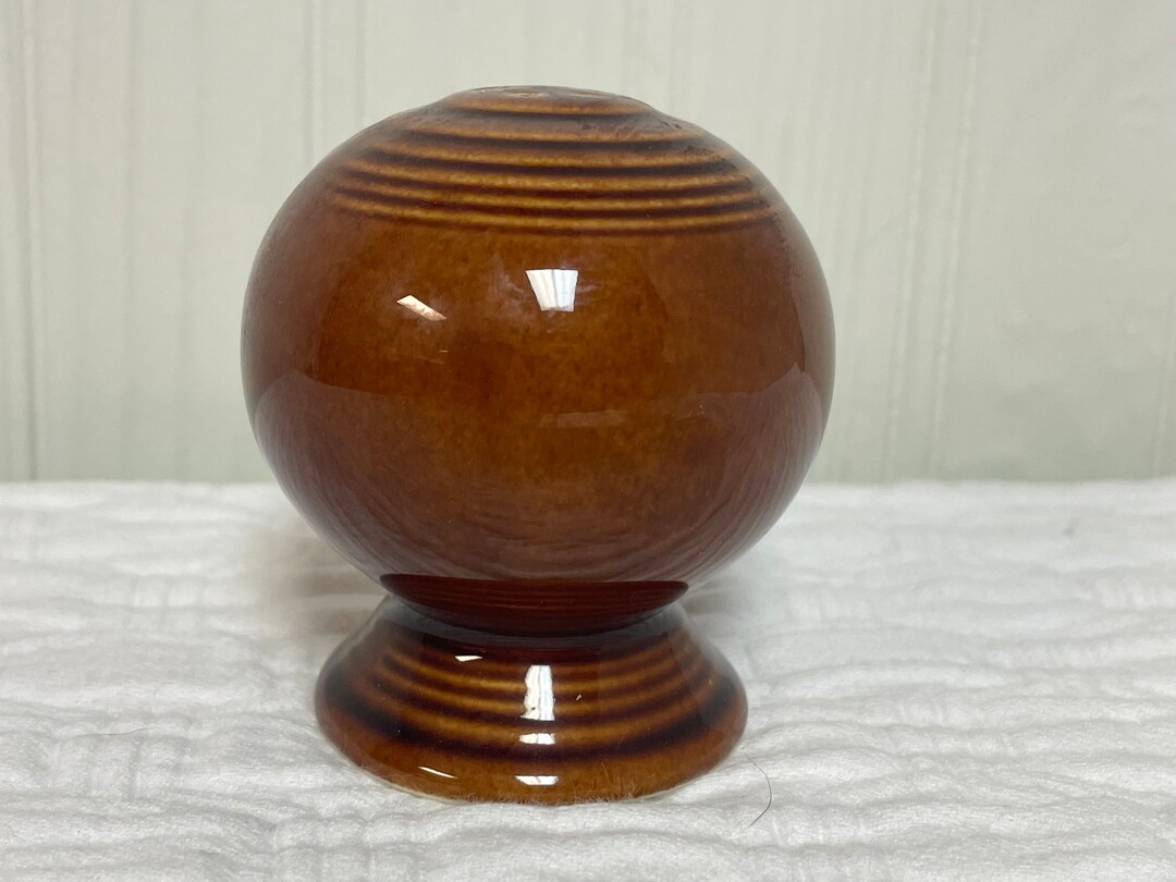 Vintage Fiestaware Ironstone Amberstone Brown Salt OR Pepper Fiesta ...
