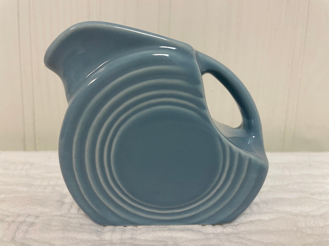 Fiesta Ware Retired Periwinkle Blue Mini Disk Pitcher or Creamer ...
