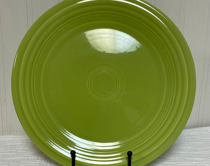 Vintage Fiestaware 9.5" Luncheon Plate Chartreuse Green Fiesta Ware ...