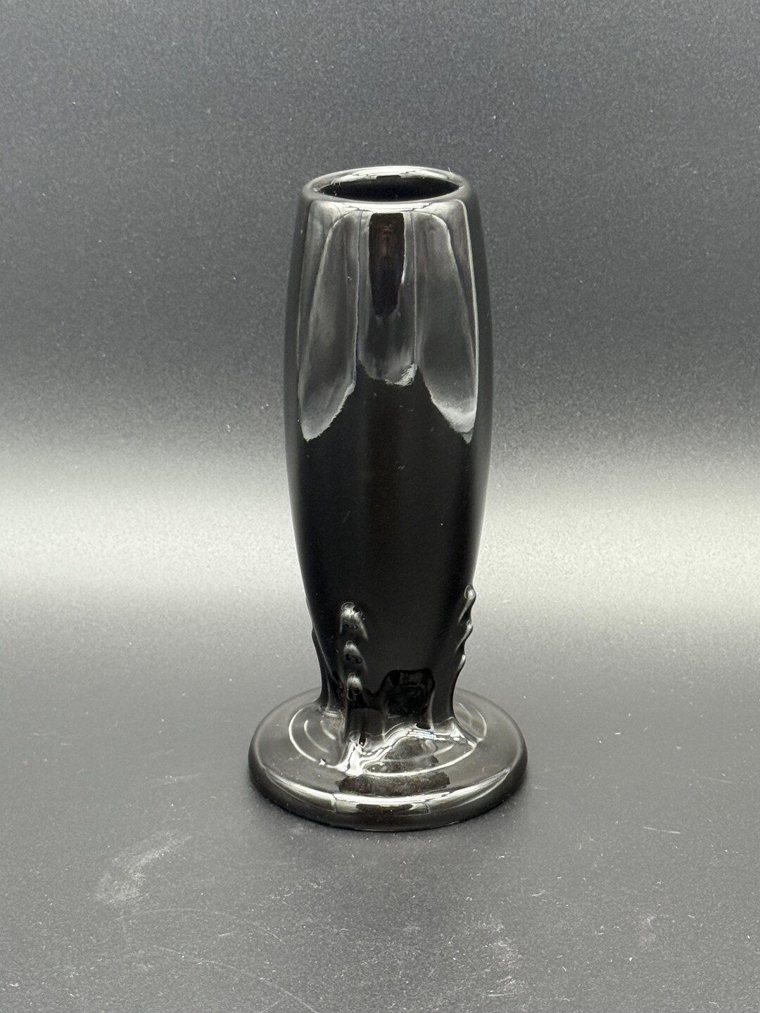 Retired Fiesta Ware Classic Black Bud Vase Fiestaware - Etsy