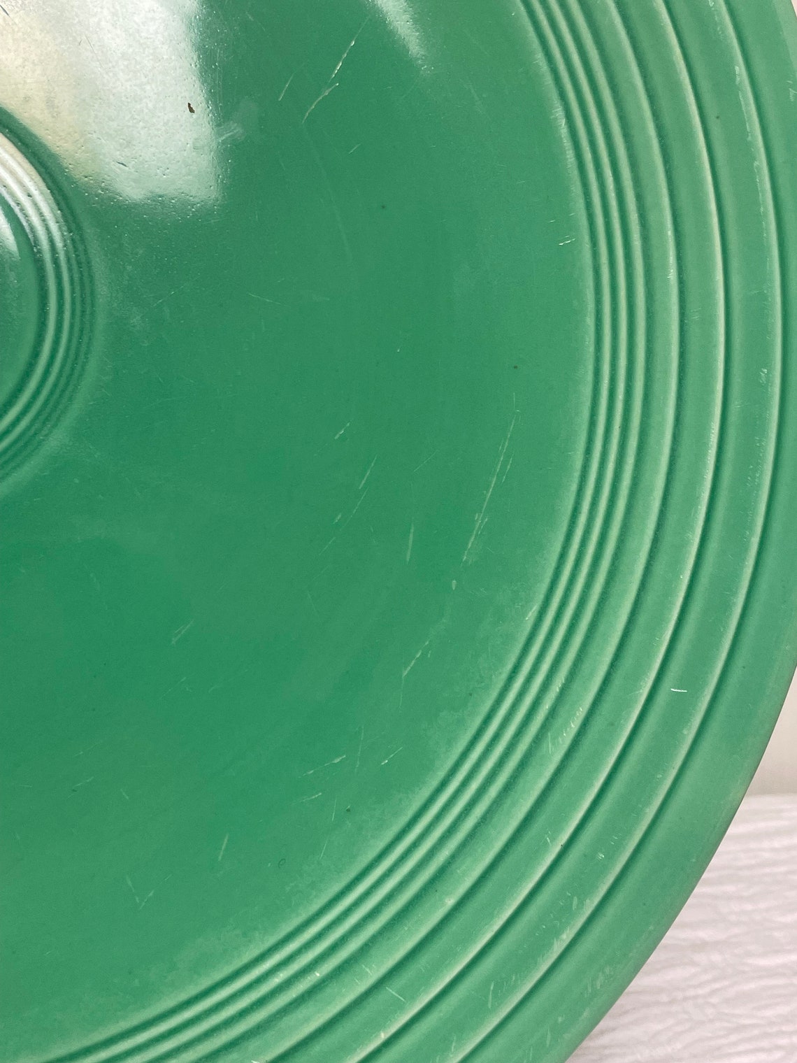 Vintage Fiestaware Original Green 15” Chop Plate or Platter Fiesta Ware ...