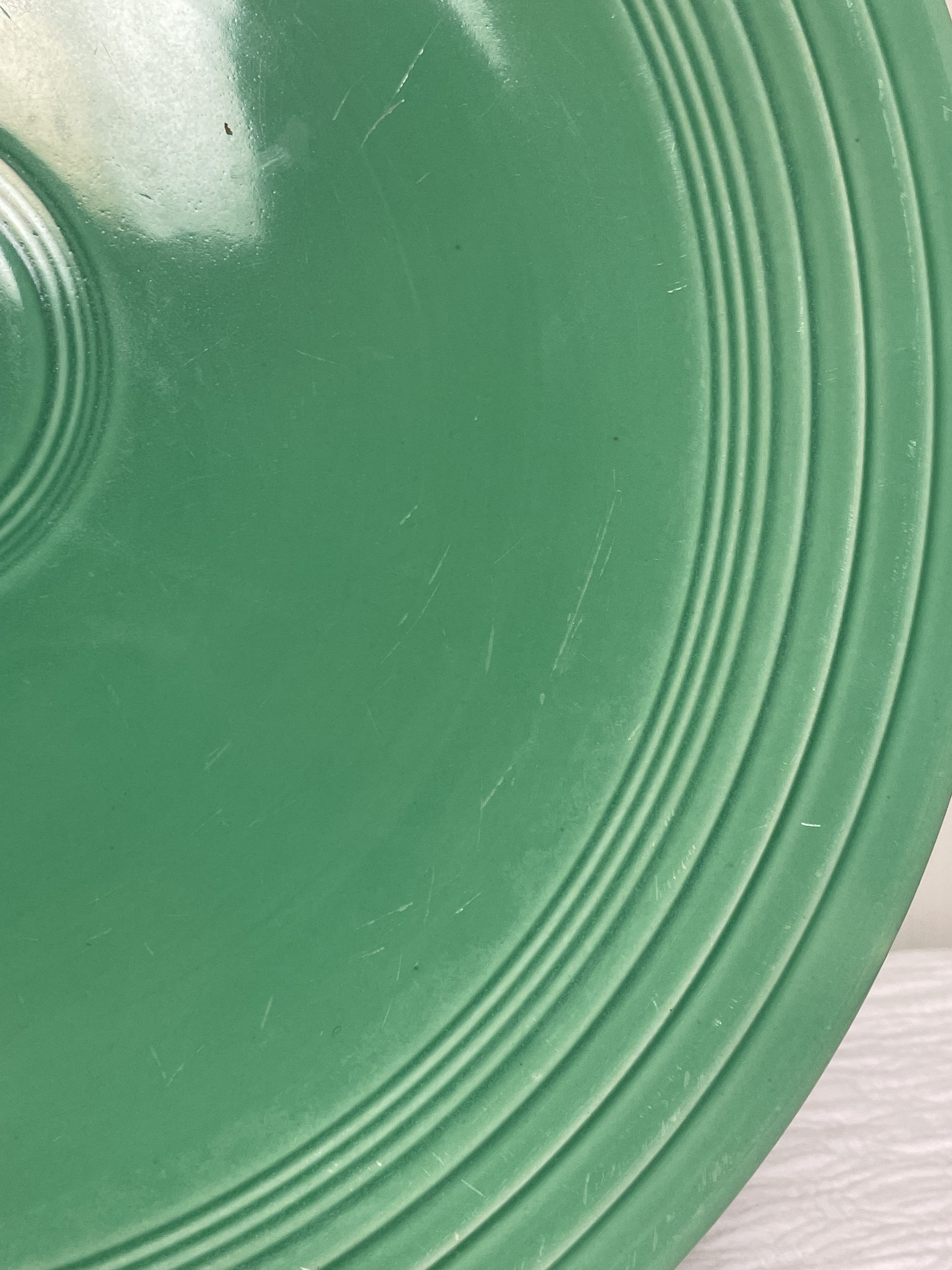Vintage Fiestaware Original Green 15” Chop Plate or Platter Fiesta Ware ...