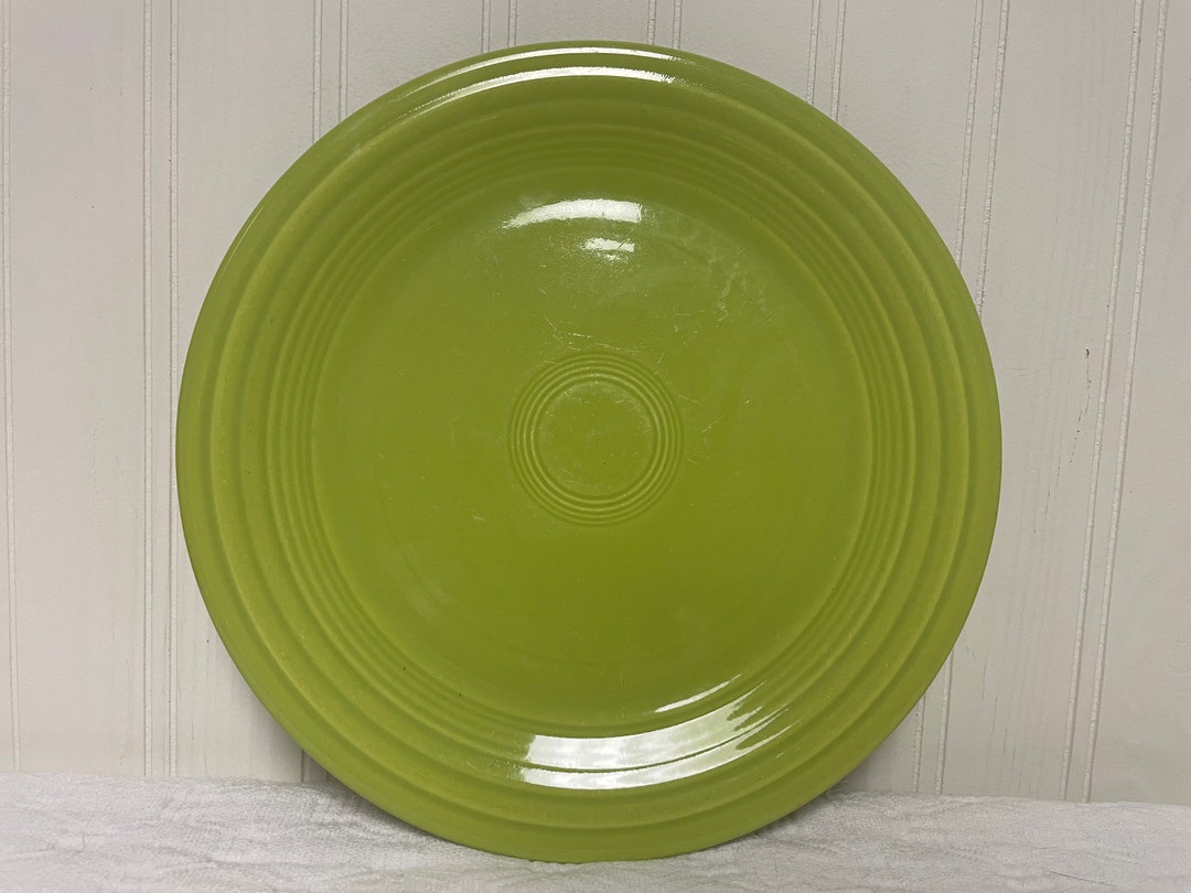 1950's Vintage Fiestaware 9 Luncheon Plate Chartreuse Green Fiesta - Etsy
