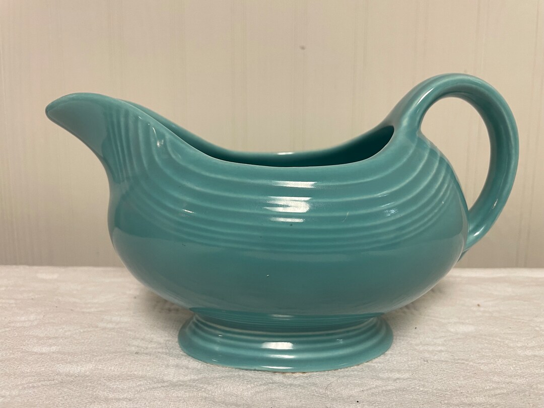 Fiesta Vintage Original Turquoise Blue Gravy Pitcher or Sauce - Etsy
