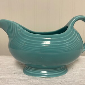 Fiesta Vintage Original Turquoise Blue Gravy Pitcher or Sauce - Etsy