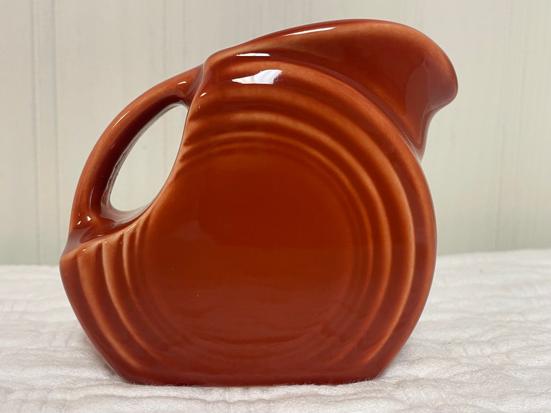 Fiesta Ware Retired Paprika Mini Disk Pitcher or Creamer Fiestaware ...