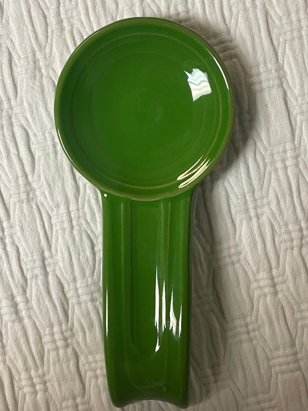 Retired Fiesta Ware Shamrock Green Stove Top Spoon Rest Fiestaware P86 ...