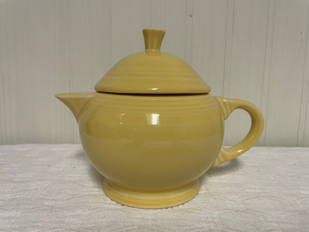 Fiestaware Retired 2 Cup Teapot Light Yellow Fiesta Ware Tea Pot for 2 ...