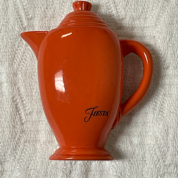 Fiestaware Persimmon Pitcher - Etsy