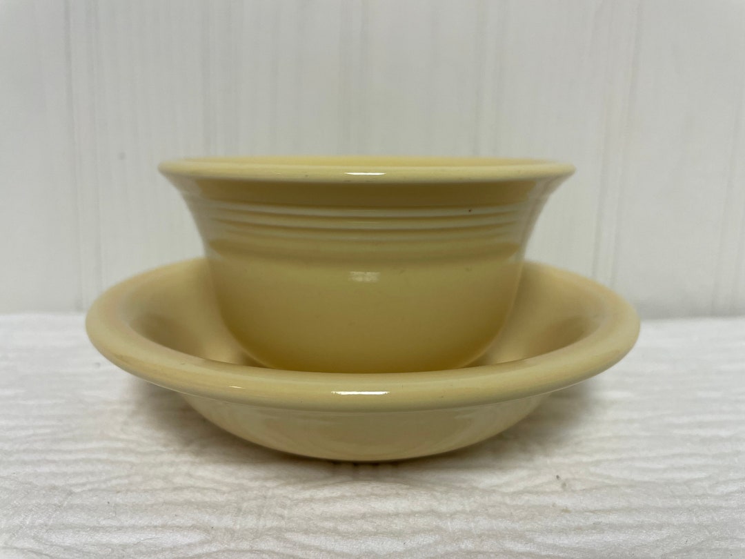 Fiesta Ware Retired Light Yellow Bowls Bouillon and Fruit Fiestaware ...