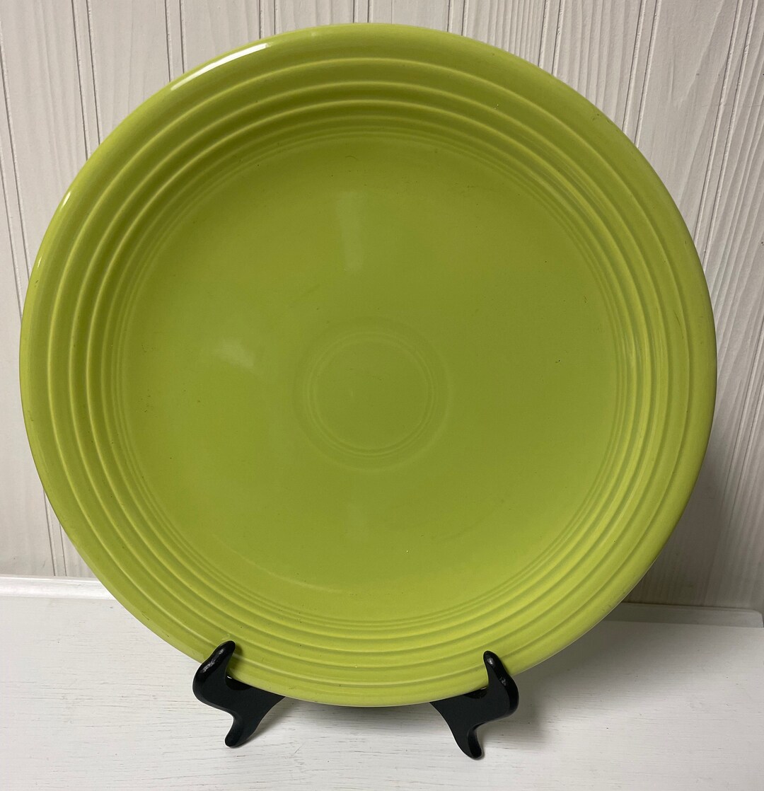 Vintage Fiestaware Chartreuse 13 Chop Plate or Platter Fiesta Ware ...