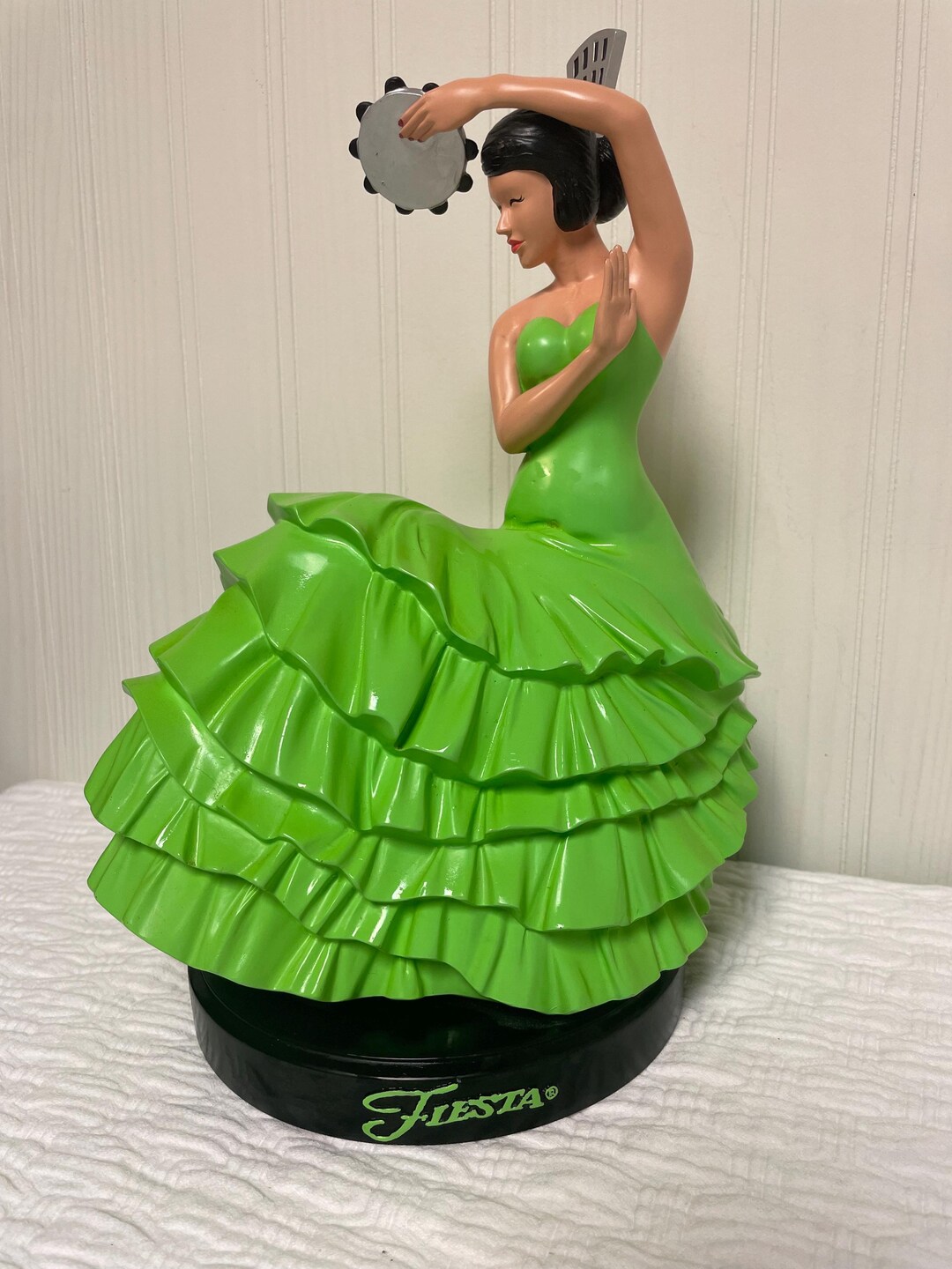 Fiesta Ware ESCO Dancing Lady Figurine 12” Fiestaware Go Along Licensed ...