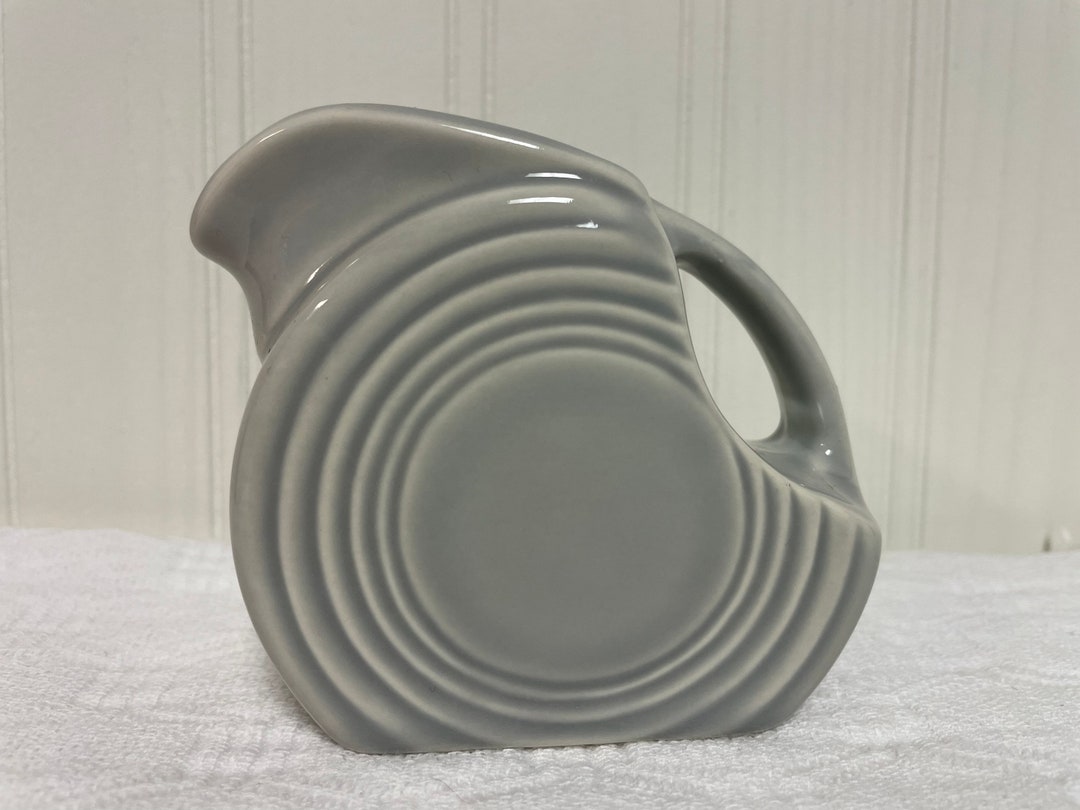 Fiesta Retired Pearl Gray 1st Quality Mini Disk Pitcher or Creamer ...