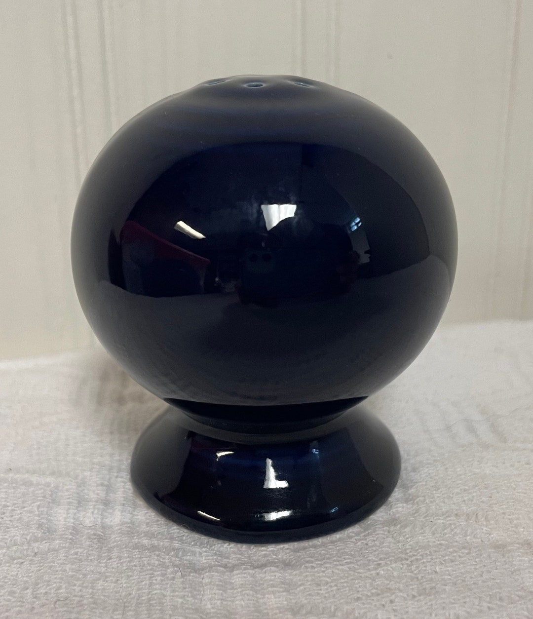 Fiesta Ware Cobalt Blue Pepper Shaker Single Fiestaware Retired Color ...