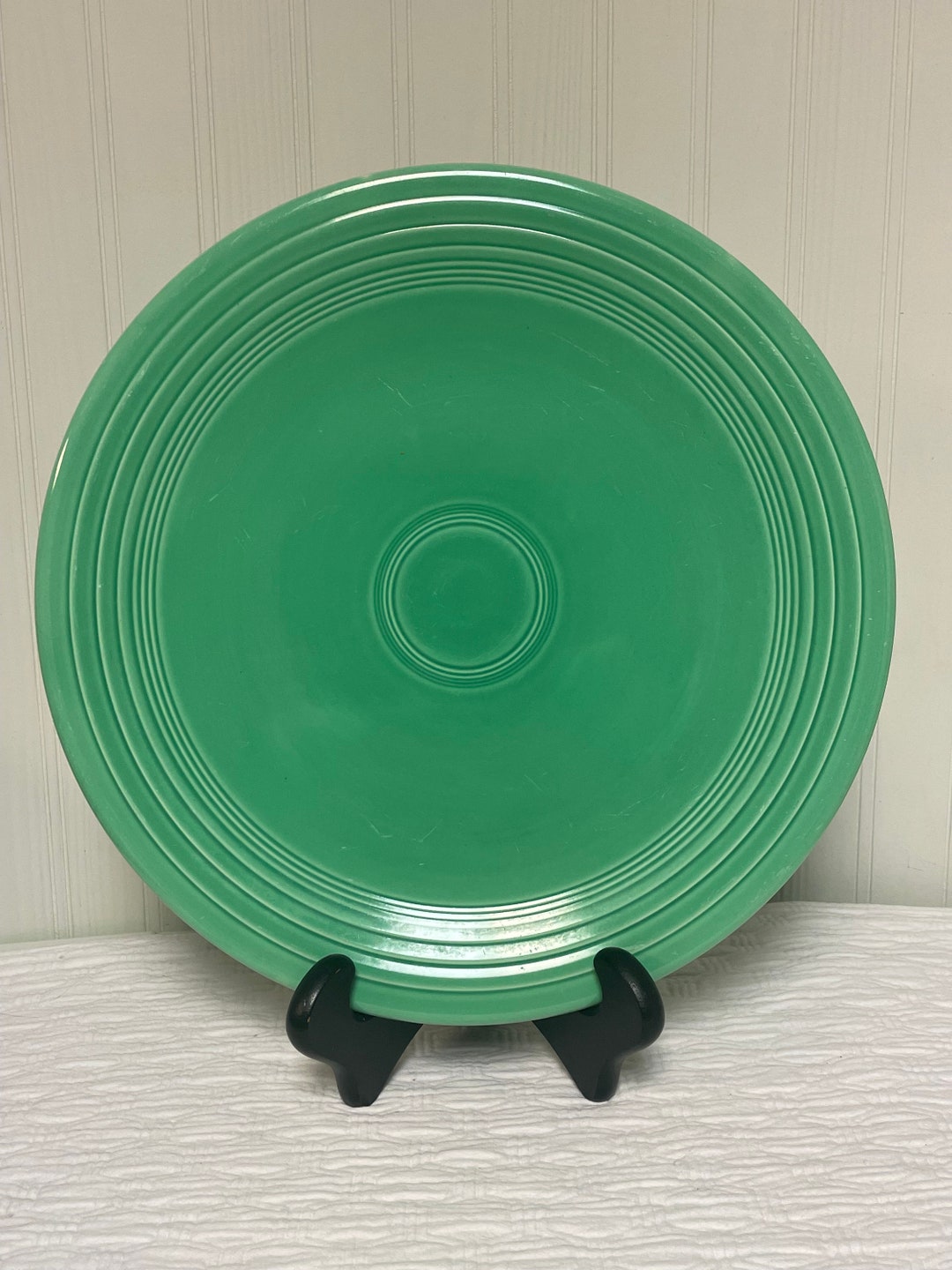 Vintage Fiestaware Original Green 15” Chop Plate or Platter Fiesta Ware ...