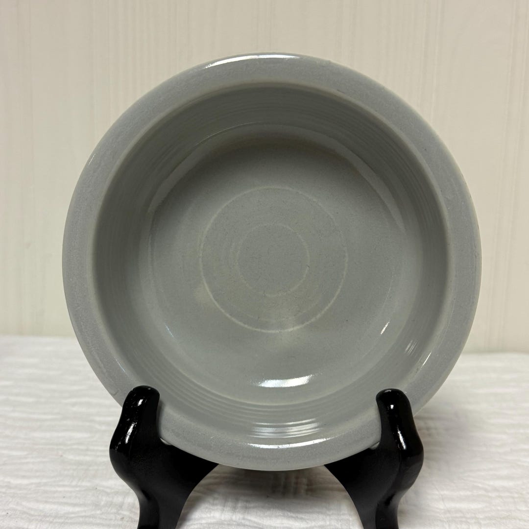 Vintage Fiestaware 5 1/2” Fruit / Cereal Bowl Gray Old Fiesta Ware 1950 ...