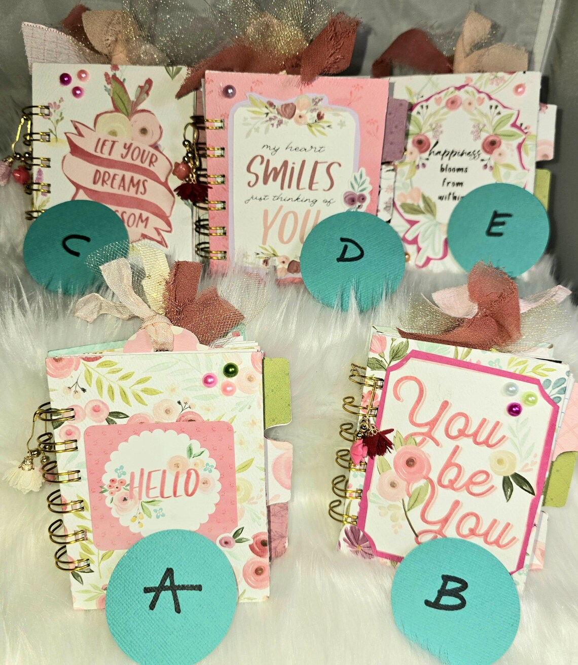 FLORA 2- 3X4 CINCH BOUND Mini Notebook/mini Notebook/junk Journal/index ...