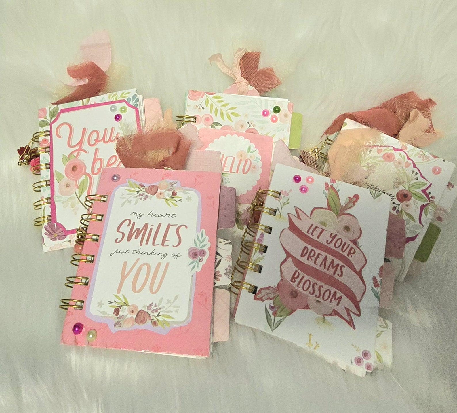 FLORA 2- 3X4 CINCH BOUND Mini Notebook/mini Notebook/junk Journal/index ...