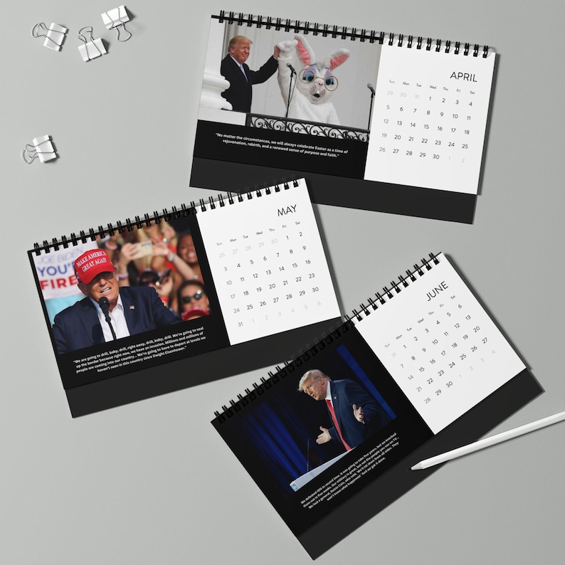 Donald Trump MAGA 2026 Calendar, Trump Supporters Gift, Political Desk ...
