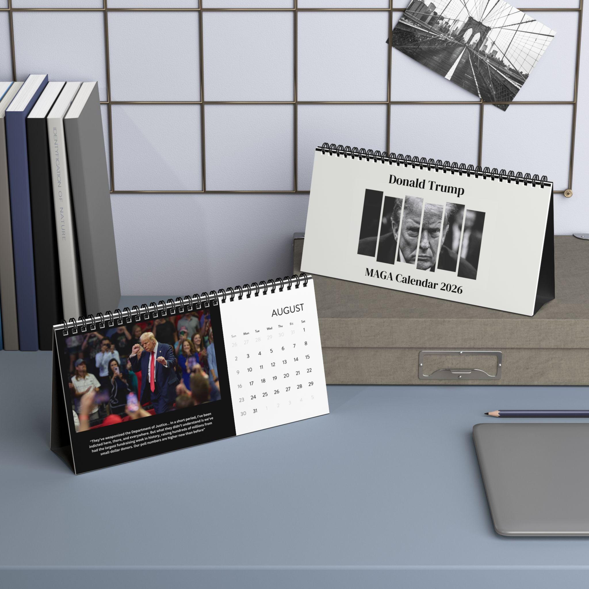 Donald Trump MAGA 2026 Calendar, Trump Supporters Gift, Political Desk ...