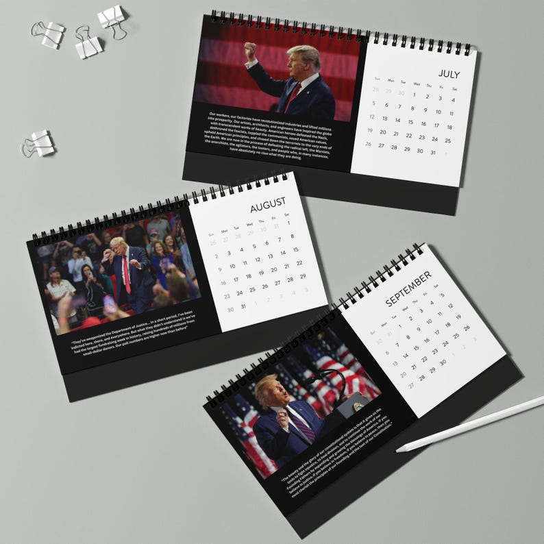 Donald Trump MAGA 2026 Calendar, Trump Supporters Gift, Political Desk ...