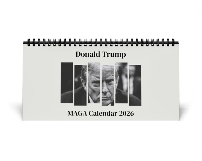 Donald Trump MAGA 2026 Calendar, Trump Supporters Gift, Political Desk ...