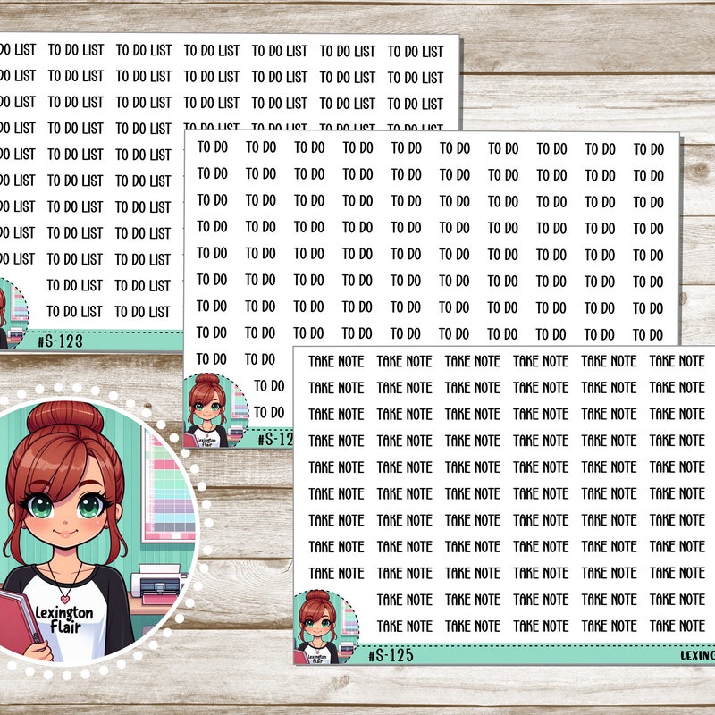 Work Planner Headers Stickers - Etsy