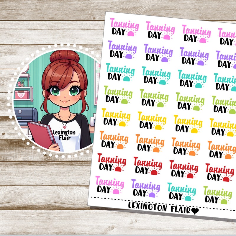 Tanning Stickers - Etsy