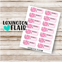 Savings Challenge Stickers: Planner Budget Tracker - Etsy