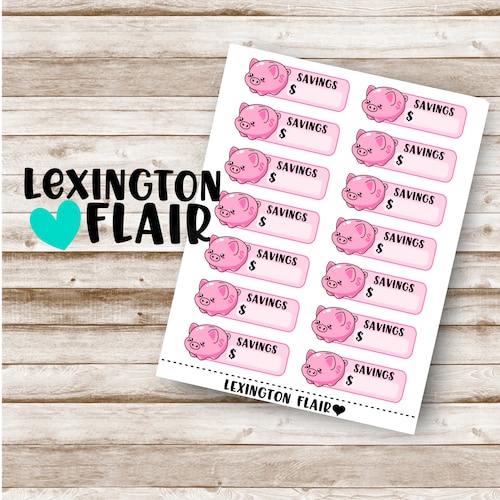 Weekly Savings Planner Stickers - Etsy