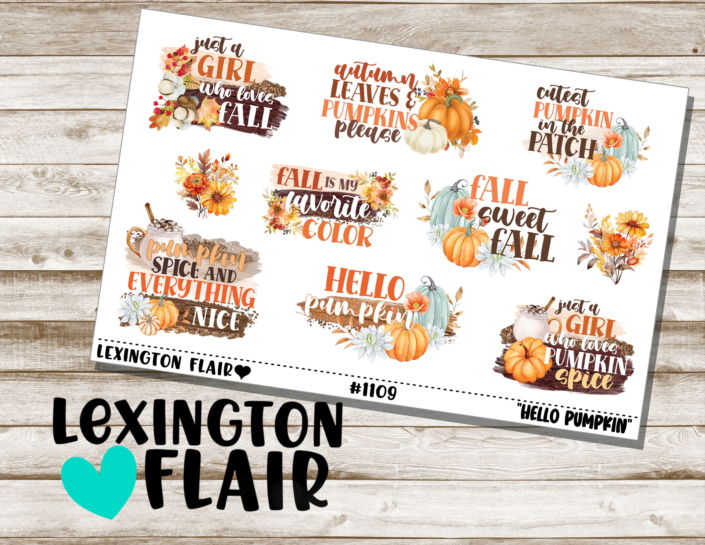 Decorative Stickers - Fall/autum - Thanksgiving - Several Designs to ...