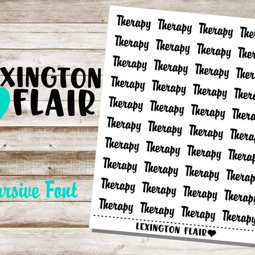 Therapy Wording Script or Block Planner Stickers - Etsy