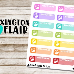 Appointment Label With ICON - #A04 - Planner Stickers* - Etsy
