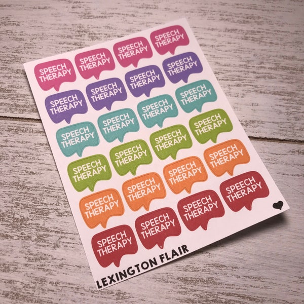 Speech Therapy Stickers - Etsy