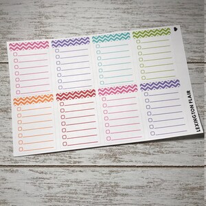 To Do List chevron Header Daily Checklists Planner Stickers | Etsy